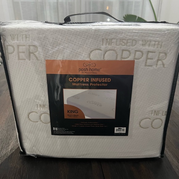 Posh Home | Bedding | Posh Home Copper Infused Mattress Protector King ...